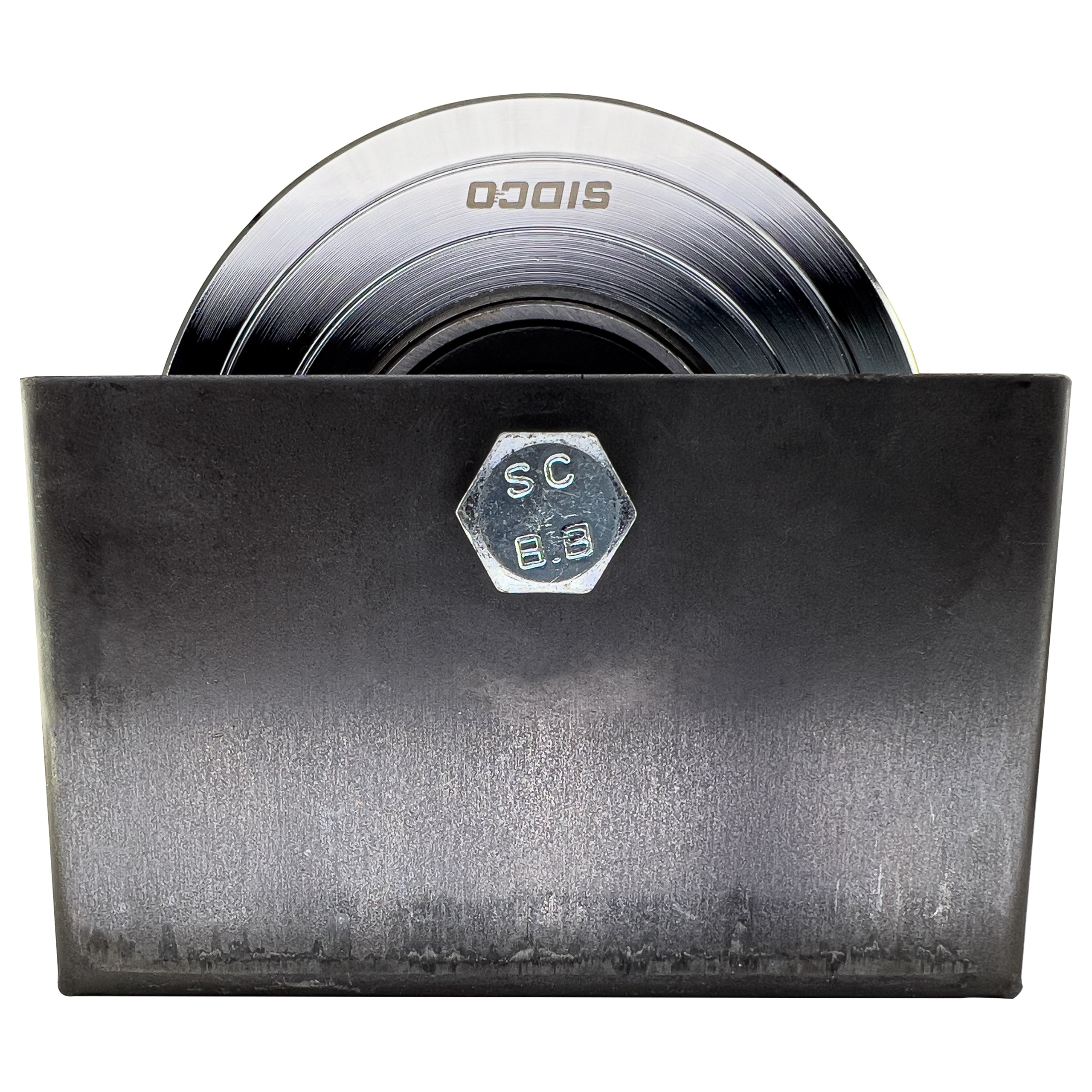 4 Inch Solid Steel V-Groove Sliding Gate Wheel & Weldable Box