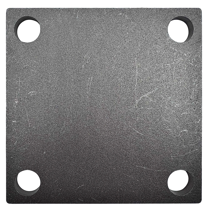 6x6" Weldable Square Steel Metal Baseplate 1/4" Thick 6mm - Laser Cut